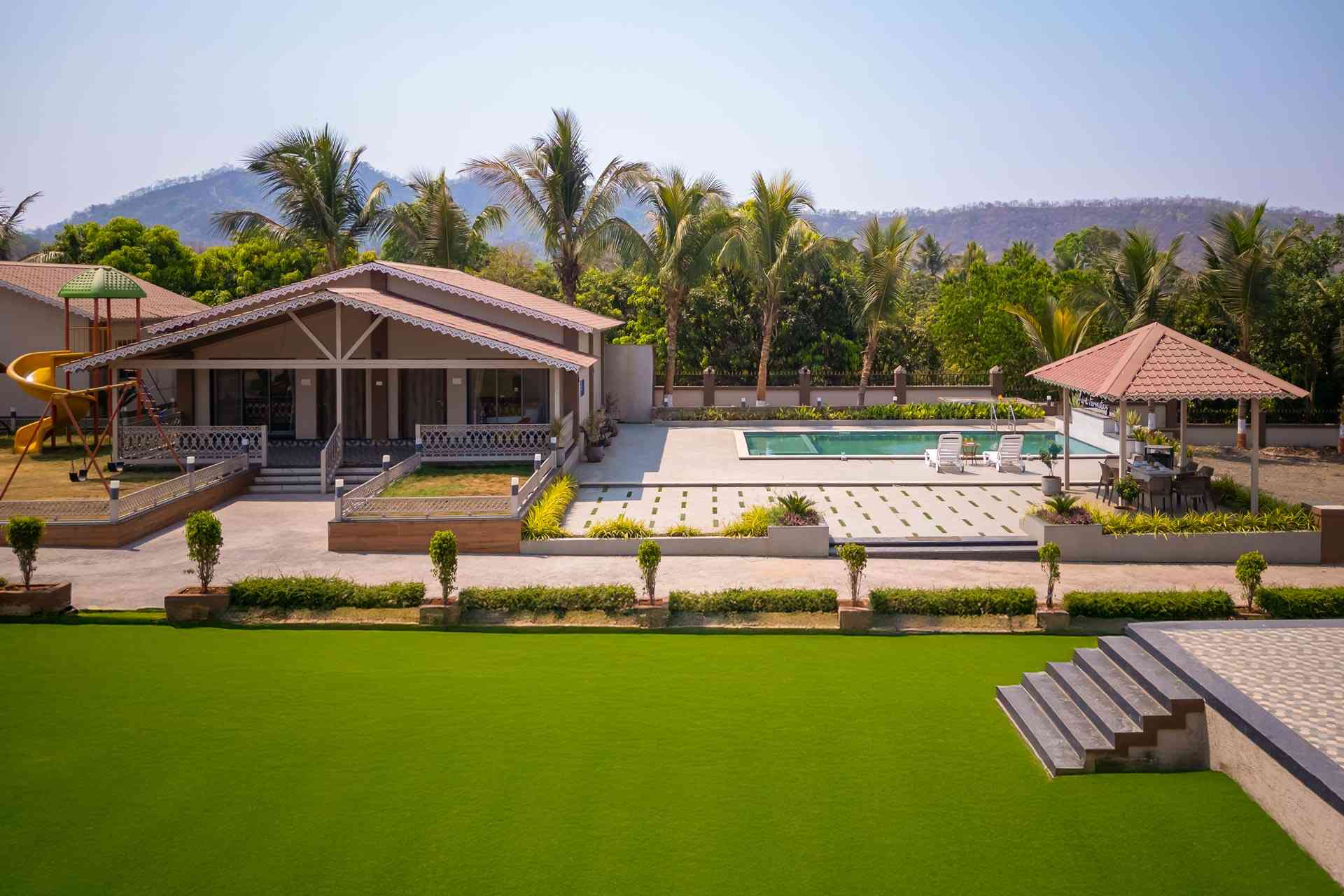 Book Your Luxurious Stay @ Aura Farmstay In Mumbai from StayVista