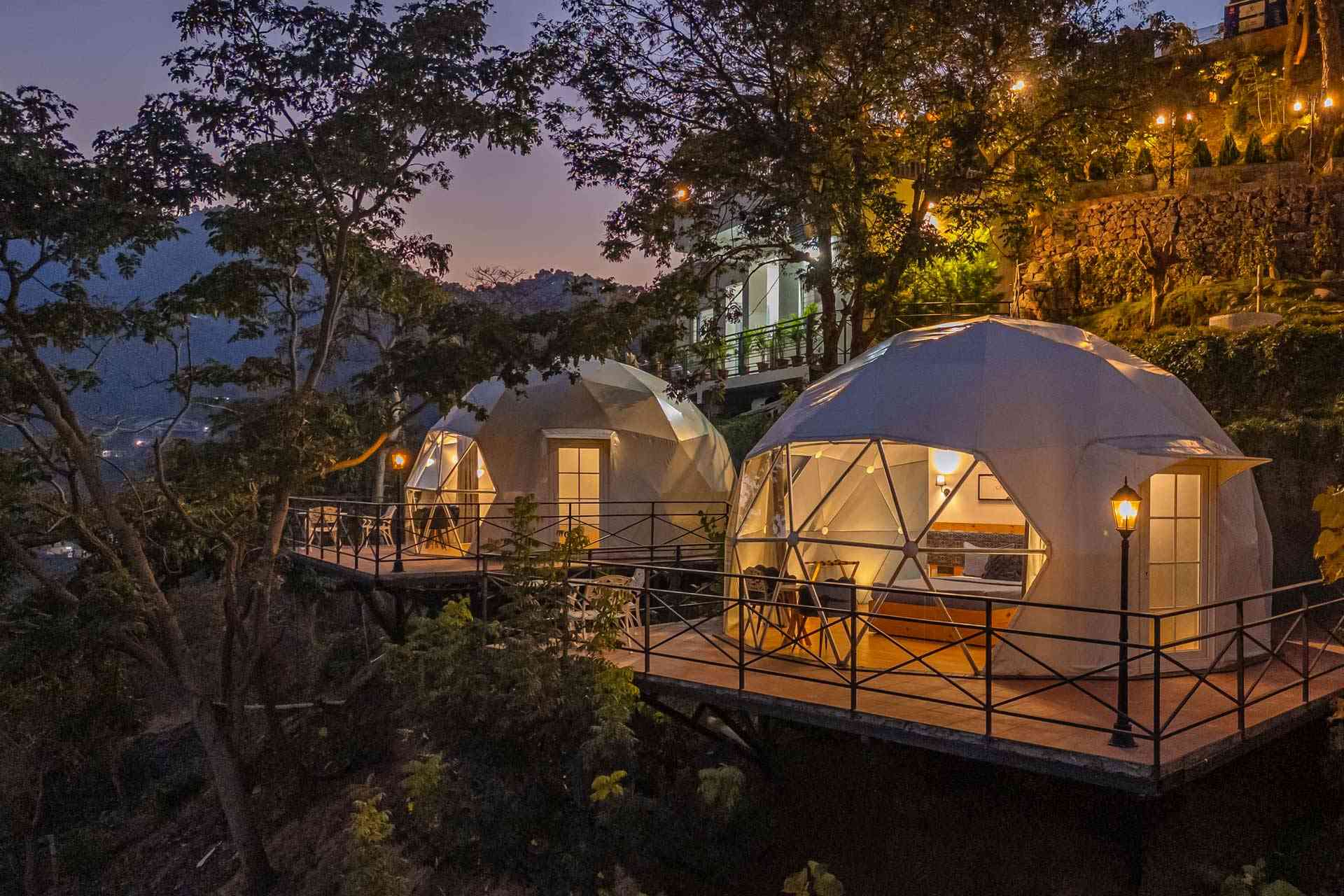 Book Your Luxurious Stay @ GLAMPS @ ILIKA W/ Heated Infinity Pool And Jacuzzi In Kasauli ...